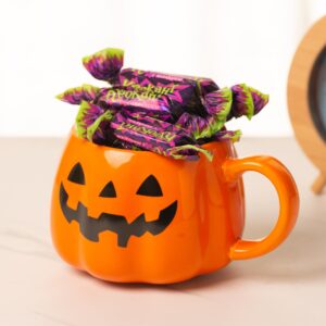 Halloween Pumpkin Mug, Pumpkin Shaped Mug, Halloween Pumpkin Mug Decorations, Cute Pumpkin Cup 12 Ounce