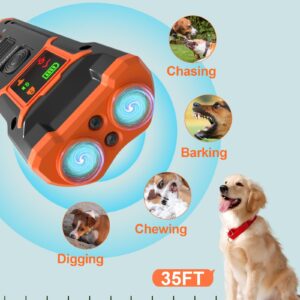 2024 Dog Training Bark Deterrent Device, Anti-Barking Device with HD Display and LED Flashlight for Dogs, Stop Bad Behavior Without Yelling or Swatting, Ultrasonic Stopper Alternative to Shock Collars