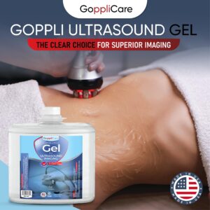 Goppli 5L Conductive Cooling Gel for Ultrasonic Cavitation, IPL & Body Sculpting - Hypoallergenic, Residue-Free, Long-Lasting - Esthetician-Approved - Includes (250mL) Refillable Bottle, Made in USA