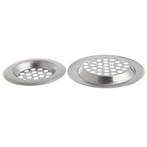 KAKASEA Stainless Steel Sink Strainer Kitchen Bath Hair Catcher Trap Drain Filter, Silver