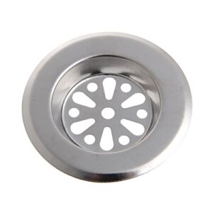 kakasea stainless steel sink strainer kitchen bath hair catcher trap drain filter, silver