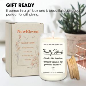 NewEleven Retirement Gift for Woman - Cool Retirement Gifts - Best Gifts for Retirement 2024, Retirement Decorations, Farewell Goodbye Gifts for Coworkers, Friends - Scented Candle