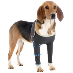 recovery suit for dogs front leg, dog recovery suit female/male pet arm sleeve, surgical suit cone collar alternative, m