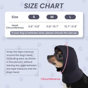 Nanaki Calming Dog Ear Covers for Noise Bath, Dog Ear Wraps Noise Protection, Dog Ear Protection for Anxiety Relief, Dog Calming Hood, Dog Grooming Force Drying Hoodie, Head Muffs for Dogs and Cats