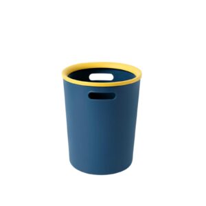 Generic Garbage Bin Easy to Use and Maintain for Bathrooms, Offices, Bedrooms Small Trash Can for Bathroom Bedroom Office Kitchen Kitchen Trash Can Kitchen Waste Bin, blue