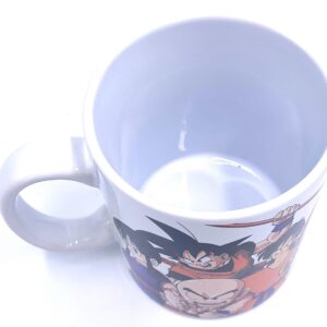 Just Funky Dragon Ball Z White Ceramic Mug - 16-Ounce Coffee Cup Mug Featuring Goku Chiaotzu Yancha Krillin Piccolo Videl Kami/Shen & Tein, DBZ-CMG-36808-RSS.03