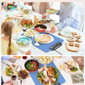 Food Warming Mat for Electric Warming Tray: 24H Timer Full Surface Heating Food Warmer - 7 Temperature Portable Food Warming Mat for Buffet - Silicone Heating Mat for Parties and Daily Use