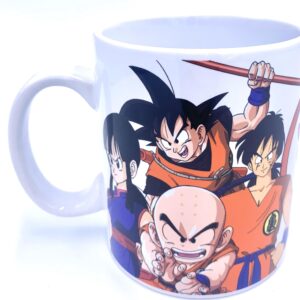 Just Funky Dragon Ball Z White Ceramic Mug - 16-Ounce Coffee Cup Mug Featuring Goku Chiaotzu Yancha Krillin Piccolo Videl Kami/Shen & Tein, DBZ-CMG-36808-RSS.03