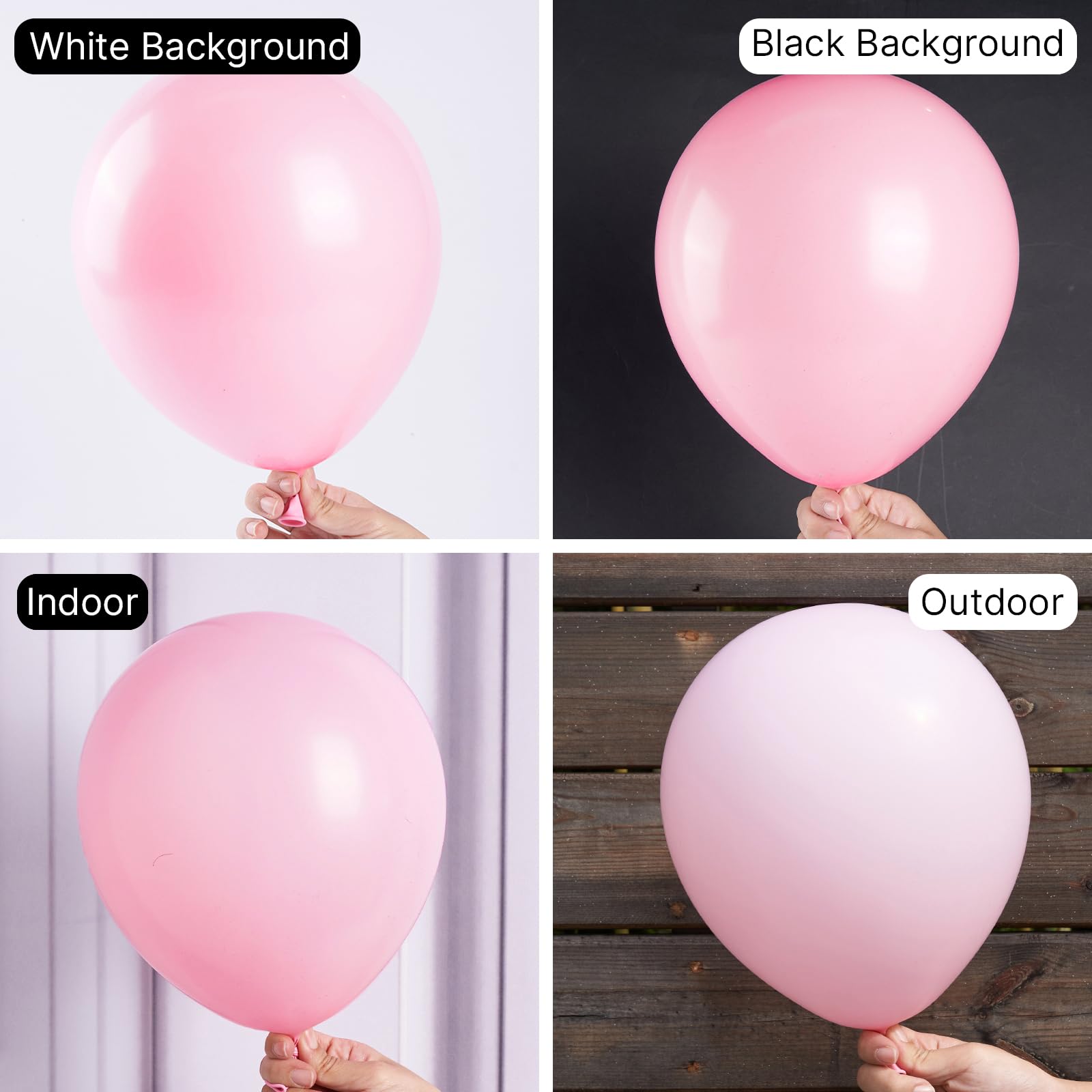 PartyWoo Pink Balloons 127 pcs Light Pink Balloons Different Sizes Pack of 36 18 12 10 5 Inch Pastel Pink Balloon Arch Kit Baby Pink Balloon Garland for Baby Shower Birthday Party Decorations Pink-Q05