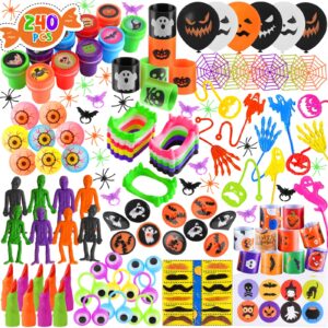 yegeer halloween party favors, 240 pcs halloween toys bulk for kids, halloween goodie bag stuffers fillers, trick or treat gifts exchange, school classroom carnival game prizes toys set