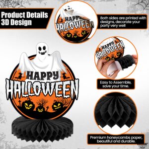 KatchOn, Scary Halloween Centerpieces - Pack of 12 | Halloween Table Centerpieces, Halloween Table Decor | Halloween Honeycomb Decorations for Halloween Decorations | Halloween Centerpieces for Tables