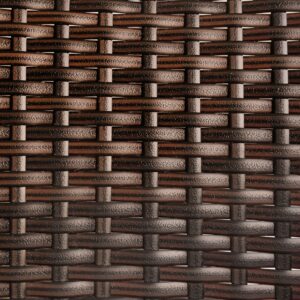 Laphivieh 120 Ft Wicker Repair Kit, Plastic Wicker Repair Supplies, Mixed Dark Brown, Synthetic Rattan Replacement Material for Patio Wicker Furniture Sofa Chair Repair