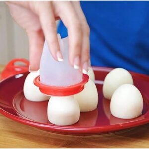 6 Pcs Egg Cooker and Steamer Silicone Poached Egg Cups for Boiling Eggs Hard Boiled Egg Maker Silicone Egg Mold - Poached Egg Cooker Hardboiled Egg Making Poached Egg Holder Mold