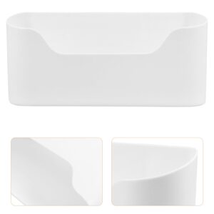 Luxshiny 2pcs Adhesive Mount Cabinet Door Organizer Wall Mounted Bathroom Organizers and Storage Bins Plastic Shower Haning Floating Shelves for Narrow Space