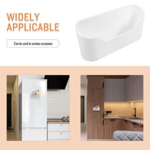 Luxshiny 2pcs Adhesive Mount Cabinet Door Organizer Wall Mounted Bathroom Organizers and Storage Bins Plastic Shower Haning Floating Shelves for Narrow Space