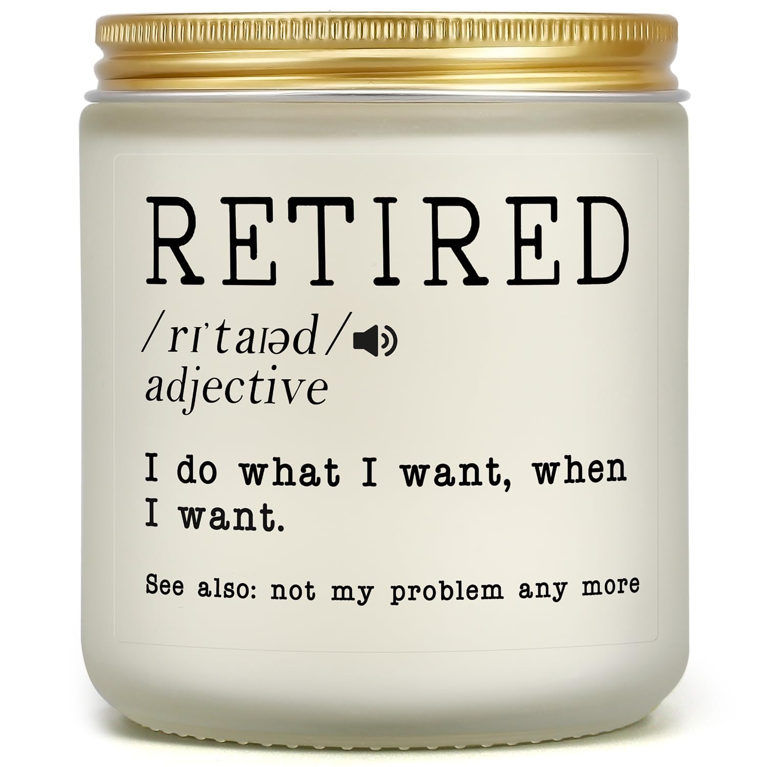 Happy Retirement Gift for Women Men, Teacher Nurse Retirement Gift Ideas, Funny Retirement Candle, Goodbye Farewell Gifts for Coworker Boss, Retirement Decorations