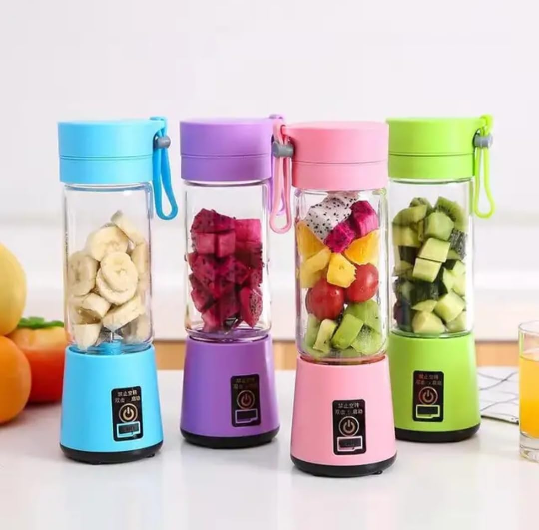 Freindly Trade,Portable Blender, Personal Size Blender for smoothies, juice and Shakes, Mini Blender with powerful motor, rechargeable battery, 4 blades, for home, travel, outdoors, office