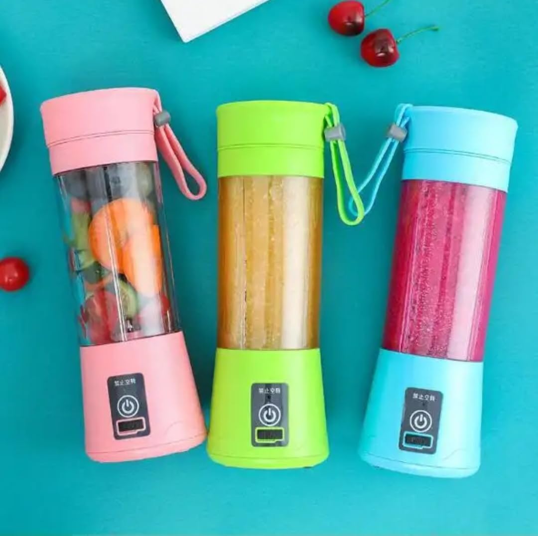 Freindly Trade,Portable Blender, Personal Size Blender for smoothies, juice and Shakes, Mini Blender with powerful motor, rechargeable battery, 4 blades, for home, travel, outdoors, office