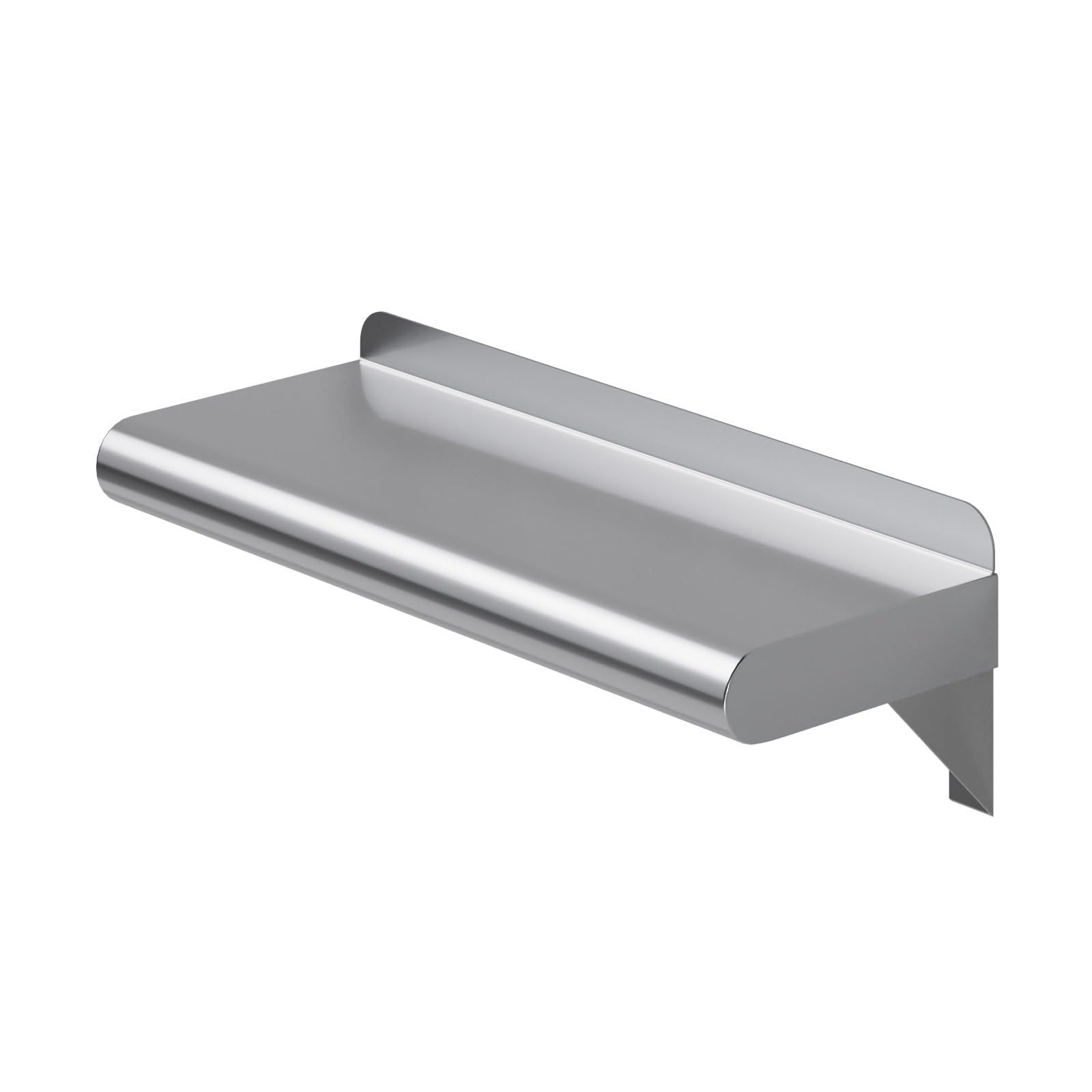 AmGood 6" X 16" Stainless Steel Wall Shelf | NSF | Metal Shelving | Garage, Laundry, Storage, Utility Room | Restaurant, Commercial Kitchen