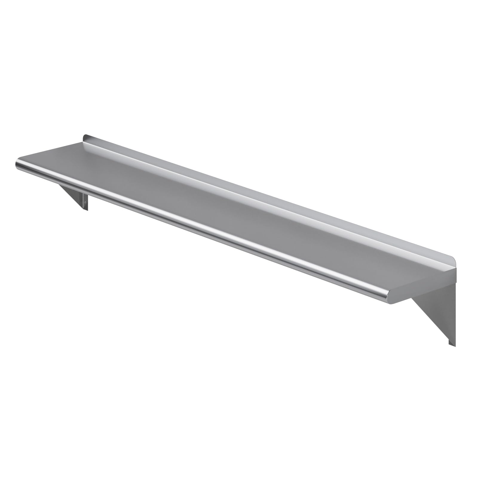 AmGood 10" X 60" Stainless Steel Wall Shelf | NSF | Metal Shelving | Garage, Laundry, Storage, Utility Room | Restaurant, Commercial Kitchen