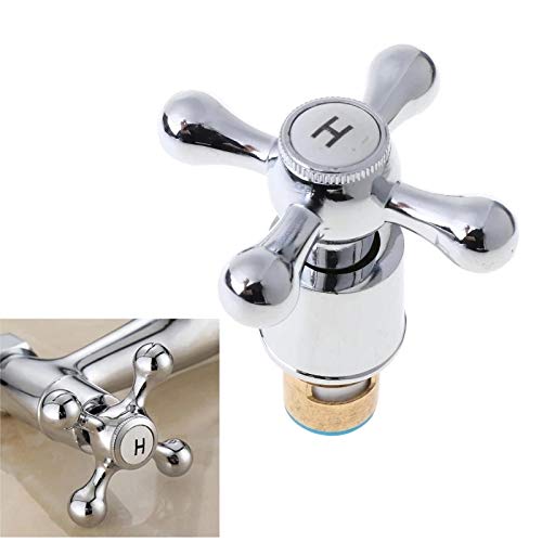 NPQPNAFC Hook Holder,Shower Bracket 1Set Copper Cross Handle Bath Sink Faucet Handle for Kitchen Bathroom Accessory Bracket