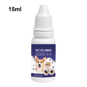 Generic Dogs Eye Drops - 15ml Plant Extract Solution Mild, Instant Relief Soothing Hydration Eye Drops | Multi Uses Swollen Eye Remedy Drops, Eye Wash & Tear Stain Remover for Cat and Dog Eye Care