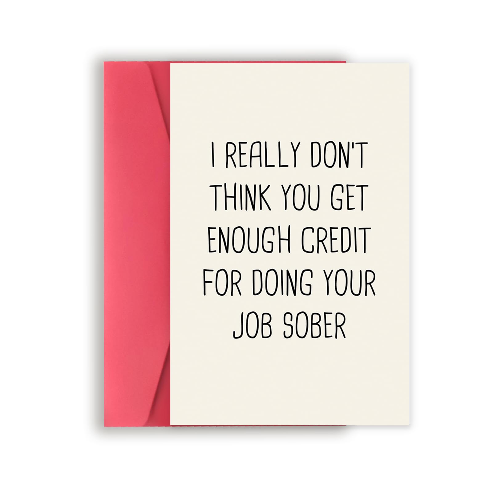 Missonemi Funny Boss Day Card Gift, Best Retirement Card Gifts for Woman Men, Just Because Card for Him Her, Heartfelt Thank You Card for Coworker Work Friend Leader