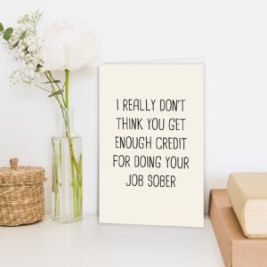 Missonemi Funny Boss Day Card Gift, Best Retirement Card Gifts for Woman Men, Just Because Card for Him Her, Heartfelt Thank You Card for Coworker Work Friend Leader