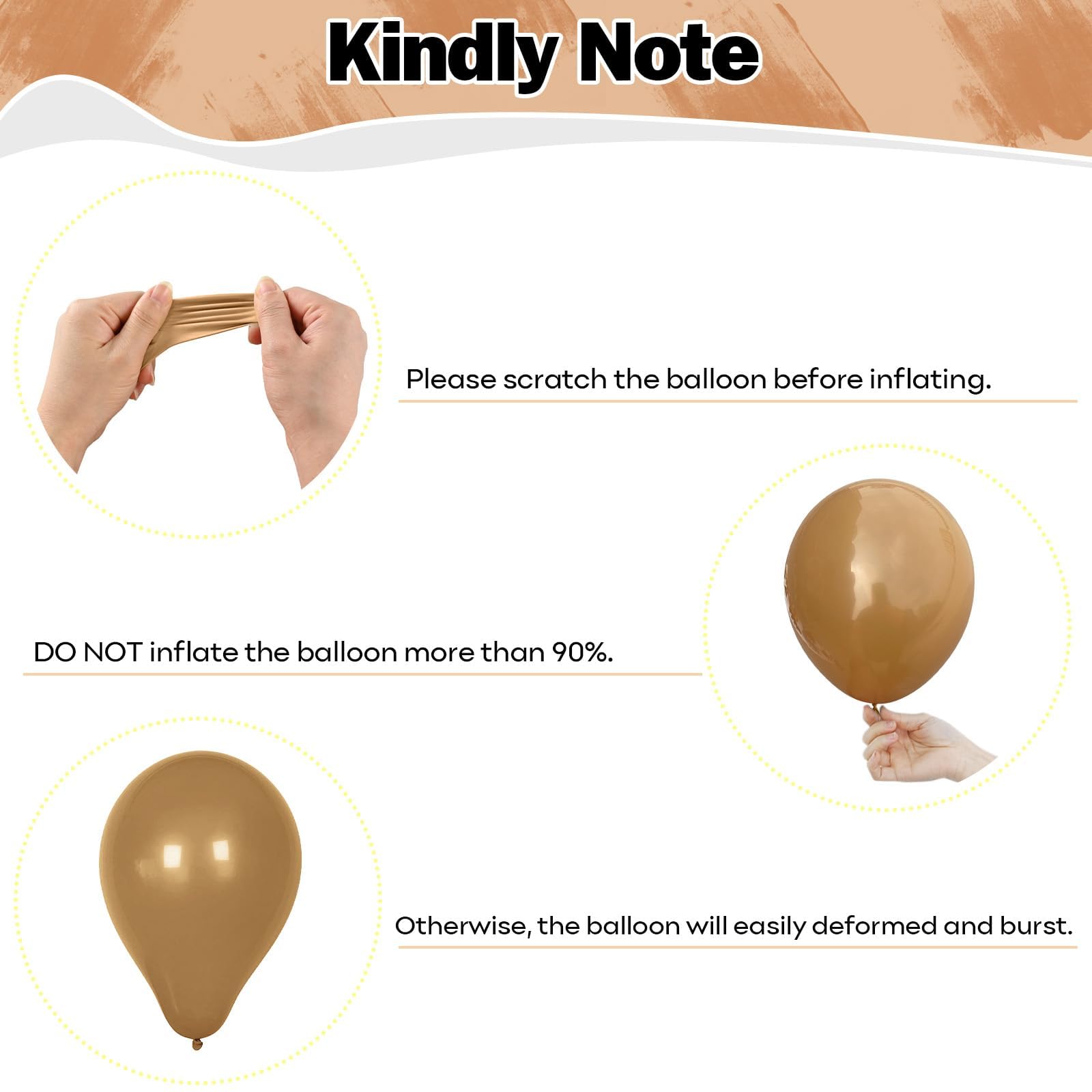 Brown Balloons Set 12 Inch Retro Brown Khaki Cream Balloons 35 Pcs Mocha Cocoa Coffee Brown Sand White Apricot Beige Nude Balloons for Neutral Bear Bridal Baby Shower Birthday Party Decorations