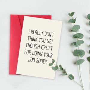 Missonemi Funny Boss Day Card Gift, Best Retirement Card Gifts for Woman Men, Just Because Card for Him Her, Heartfelt Thank You Card for Coworker Work Friend Leader