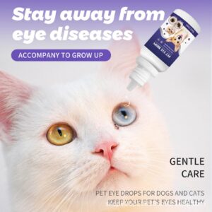 Generic Dogs Eye Drops - 15ml Plant Extract Solution Mild, Instant Relief Soothing Hydration Eye Drops | Multi Uses Swollen Eye Remedy Drops, Eye Wash & Tear Stain Remover for Cat and Dog Eye Care