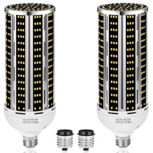 150w 2 pack led corn light bulb(1500w equivalent ) ,commercial grade daylight 5000k e26/e39 22900lm medium mogul base led lamp,large area lights for outdoor indoor garage warehouse factory bay light