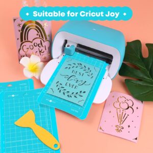 HTVRONT Card Mats for Cricut Joy - 3 Pack Crafting Mat for Cricut Joy Cards, Durable Sticky & Reusabe 4.5x6.5in" Card Cutting Mats with Clear Protective Film, Replacement Accessories for Cricut Joy