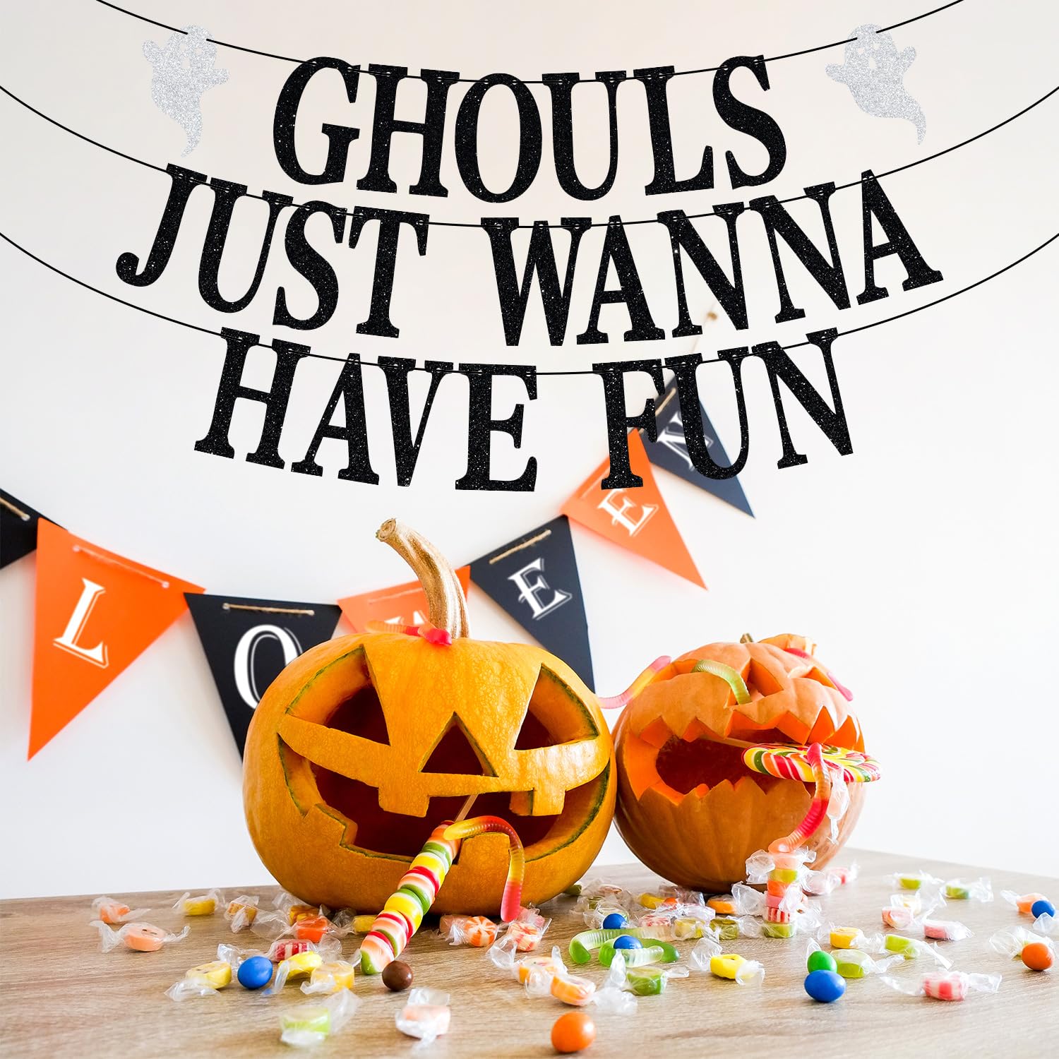 Ghouls Just Wanna Have Fun Banner, Halloween Girl's Night Sign, Haunted House Party, Funny Bachelorette Party Decorations