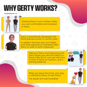 Gerty - Inflatable Friend for Your Dog| Dog Separation Anxiety Relief | Calms Your Dog | Dog Stress Relief