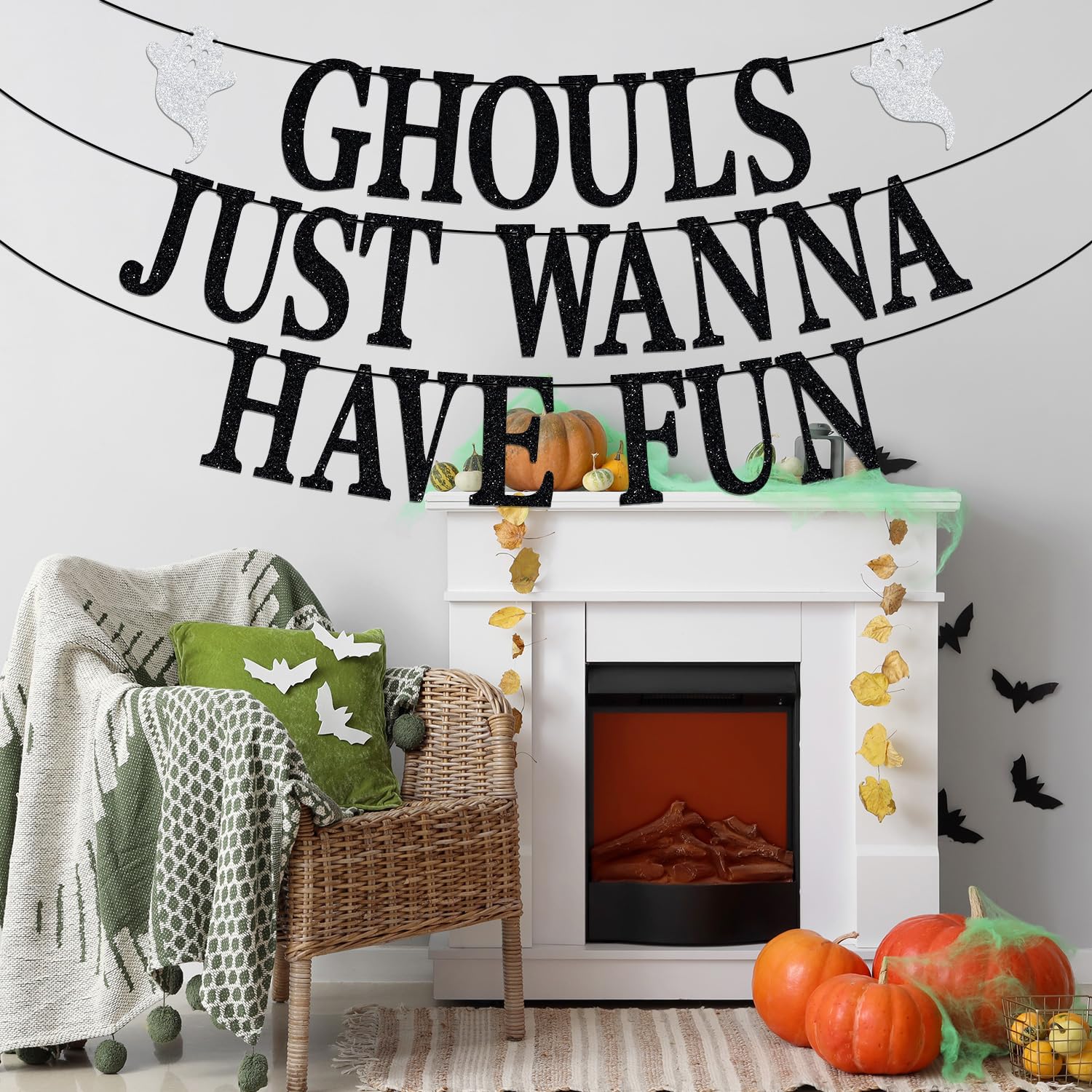 Ghouls Just Wanna Have Fun Banner, Halloween Girl's Night Sign, Haunted House Party, Funny Bachelorette Party Decorations