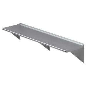 amgood 18" x 72" stainless steel wall shelf | nsf | garage, laundry, storage, utility room