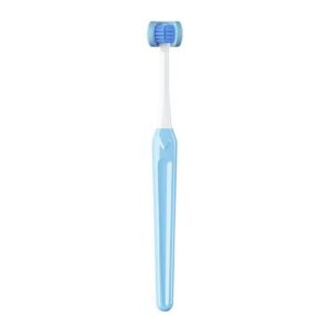 cat teeth care products pet toothbrush dental cleaning kit for cats dogs ultra-soft bristles oral tool to prevent plaque tartar blue