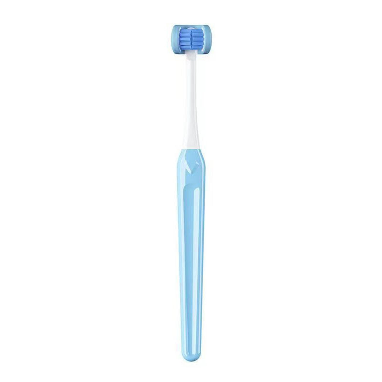 Cat Teeth Care Products Pet Toothbrush Dental Cleaning Kit for Cats Dogs Ultra-soft Bristles Oral Tool to Prevent Plaque Tartar Blue