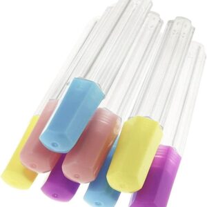 4Pcs Clear Plastic Embroidery Felting Sewing Container Pin Needle Storage Tubes Bottle Holder Knitting Needle for Case Box Needle Storage Tubes Sewing Storage Craft and Sewing Supplies Storage