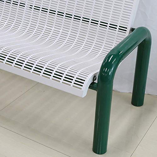 Generic Metal Park Bench Outdoor Furniture Cast Iron Steel Foot Terrace Lounge Seat for Backyard Porch Deck Garden with Decorative Backrest