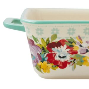 Generic Pioneer Woman Ceramic 9x13 Baker with Lid and 1 Kitchen Towel., Floral