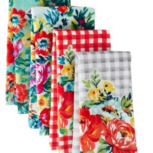 Generic Pioneer Woman Ceramic 9x13 Baker with Lid and 1 Kitchen Towel., Floral