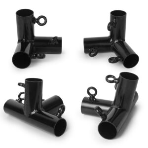 Aoneky 1 3/8'' Slant Roof Corner Canopy Fitting Couplers Kit - Frame Carport Connectors for 4 6 8 10 Leg (6 Leg Kits)