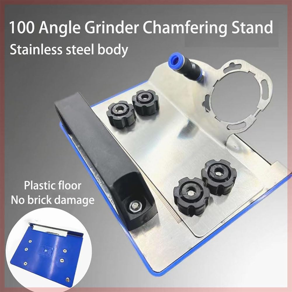 Generic Ultimate Tile Cutting Solution - Angle Grinder Tool with Stand for 45 Degree Chamfering，Angle Grinder Tile Chamfer Stand for 100-Type Angle Grinders.