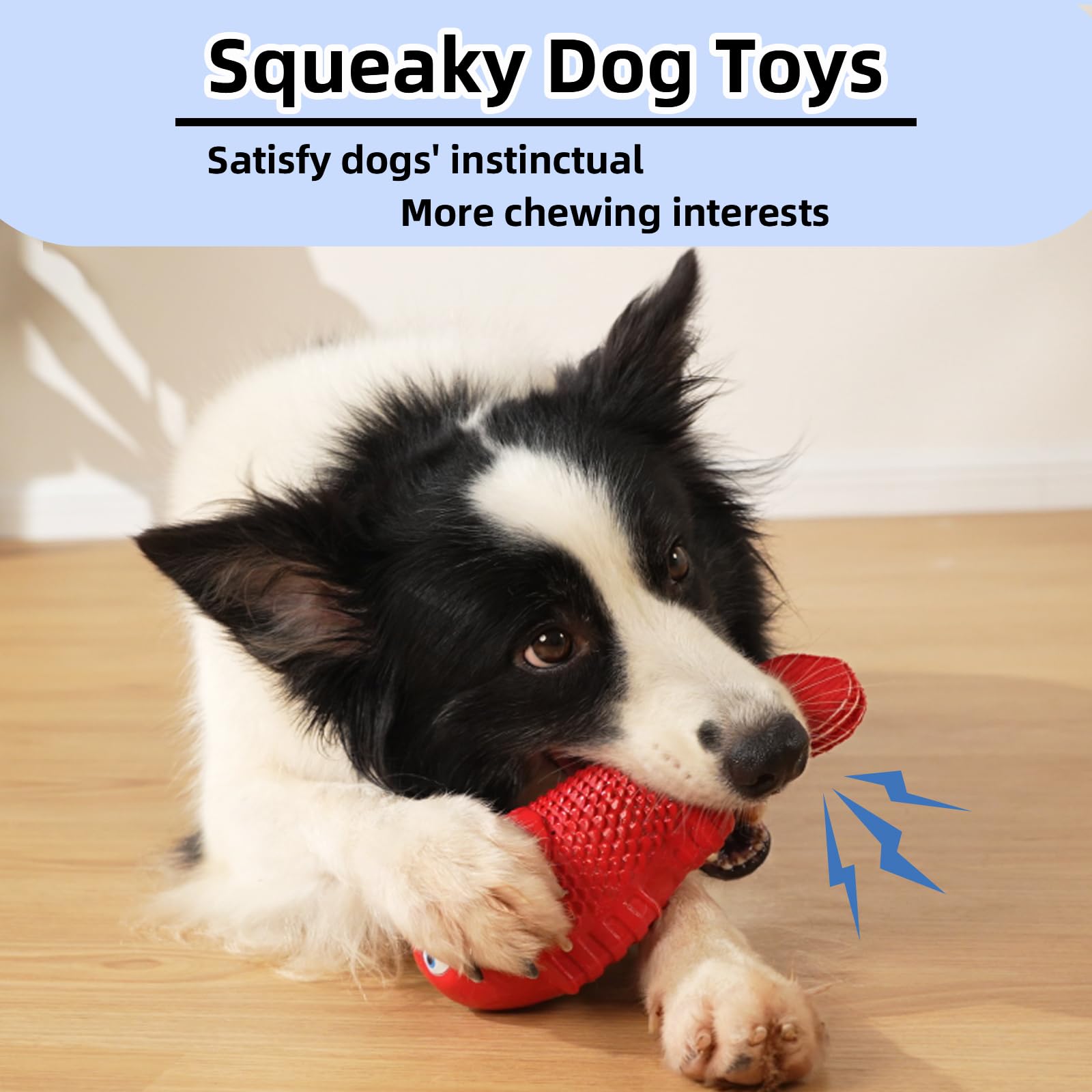 YINEYA Dog Toys for Aggressive Chewers, Dog Chew Toys for Aggressive Chewers, Indestructible Dog Toy, Tough Dog Toys, Durable Dog Toys, Squeaky Dog Toys, Puppy Teething Toys, Pet Toys, Puppy Toys