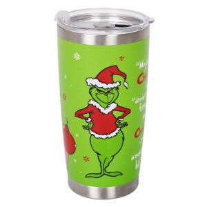 fanunny 20oz christmas tumbler with lid, stainless steel vacuum double wall insulated travel tumblers coffee mug(tumbler 1)