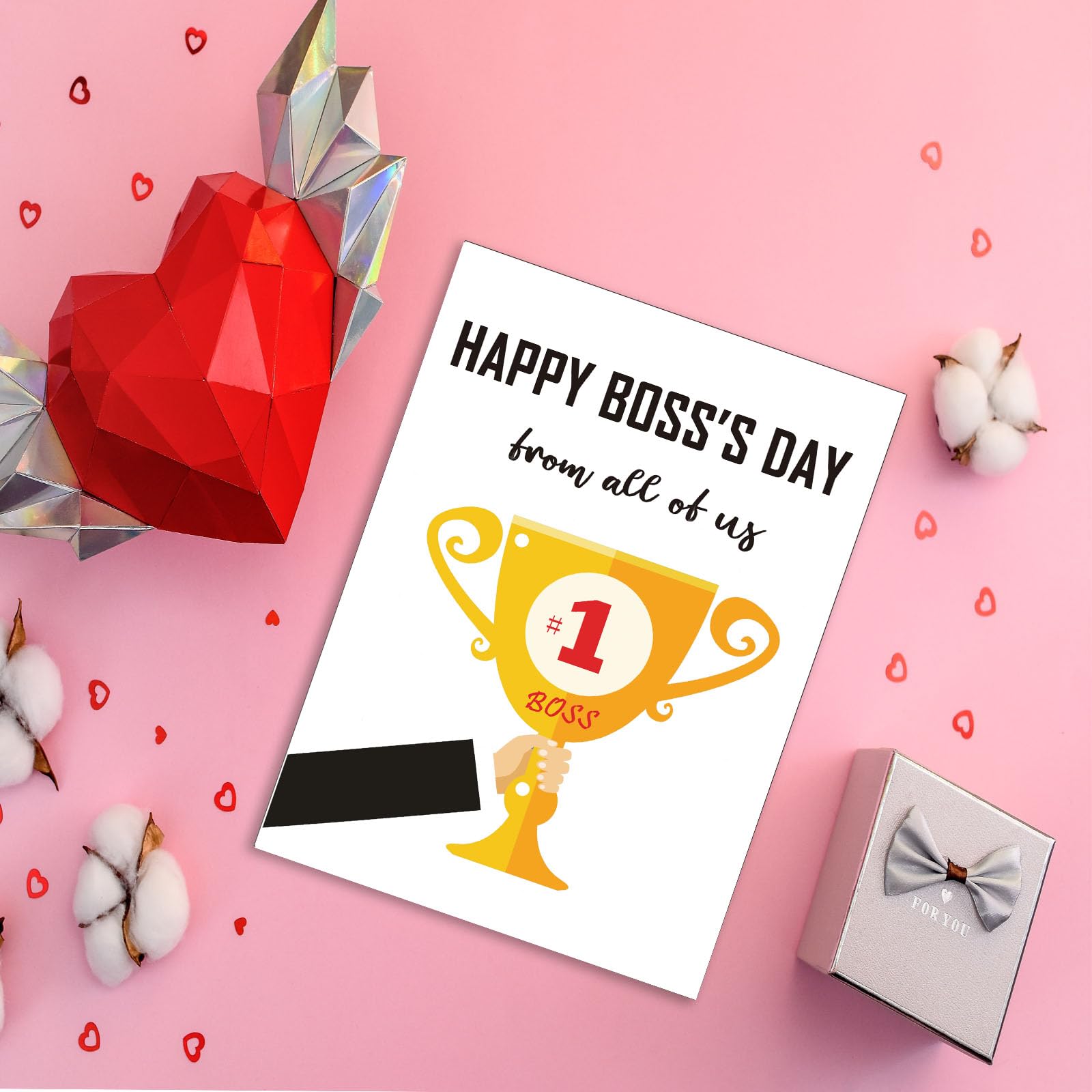 Dapofajo Boss Day Card, Best Boss Card from Team, Thanks Card for Boss, Happy Boss Day Gift Idea, Boss Card with Eenvelope