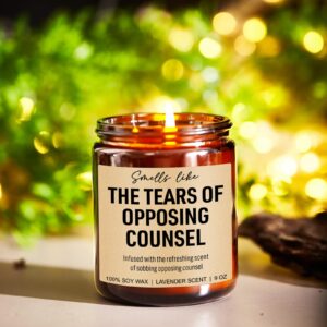 Younift Funny Lawyer Candle, Lawyer Gifts for Women, Men, Law School Gifts, Law Student Gifts, Cool Christmas Gifts for Lawyers, Future Lawyer, Attorney Gifts, Lawyer Office Gifts, Graduation