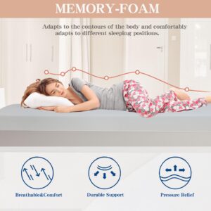 HWGEBY Queen Mattress,5 Inch Medium Firm Mattress, Gel Memory Foam Mattress, Cool to Sleep and Pressure Relief, Certipur-Us Certified, Memory Foam Mattress,Queen Size Mattress in a Box